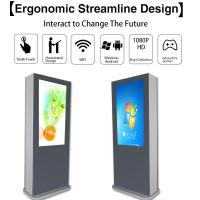 China 55 Inch Outdoor Waterproof Digital Signage Touch Screen TV 4K LCD Ad Player Kiosk for sale