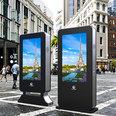 China 55 Inch Outdoor Waterproof Digital Signage Touch Screen TV 4K LCD Ad Player Kiosk for sale