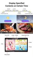 China Wall Mount Menu Board Digital Signage Electronic LED Advertising Screens for Restaurant Cafe for sale