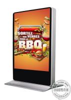 China Vertical Display Lcd Kiosk Digital Signage Wifi Network Totem 98 Inch Floor Standing for sale