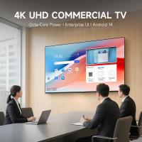 China Commercial Large Screen Display Conference Screen for Meeting LCD Signage Display Android System 4K UHD Monitor for sale