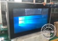 China Bus Stop Waterproof Digital Signage , High Brightness Touch Screen Computer Kiosk 55 Inch for sale