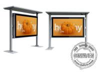 China Bus Stop Waterproof Digital Signage , High Brightness Touch Screen Computer Kiosk 55 Inch for sale