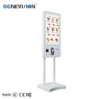 China 32 Inch Self Service Touch Screen Payment Kiosk Thermal Printer Bill Acceptor POS System Ordering Machine for sale