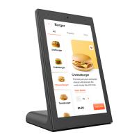 China 14inch Desktop Vertical L Stand Touch Screen All In One Kiosk, Restaurant Counter for sale