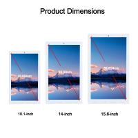 China 10.1 inch 14 inch 15.6 inch ABS Shell L Shape Touch Screen LCD Digital Signage with Camera for sale