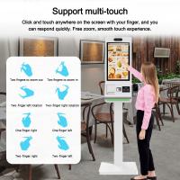 China 21.5 inch 24 inch 32 inch Interactive Touch Screen Payment Kiosk With Printer Qr Code Scanner for sale