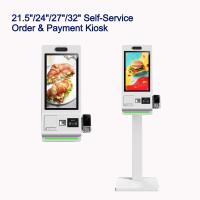China 21.5 inch 24 inch 32 inch Interactive Touch Screen Payment Kiosk With Printer Qr Code Scanner for sale
