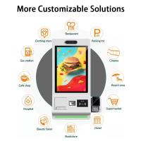 China 21.5 inch 24 inch 32 inch Interactive Touch Screen Payment Kiosk With Printer Qr Code Scanner for sale