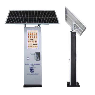 China Solar Powered 27inch Waterproof Outdoor Touch Screen Kiosk Self Service Terminal for sale