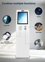 China 21.5 Inch Bank Queuing L Type Vertical Self Service Digital Signage Touch Screen Interactive Information Kiosk for sale