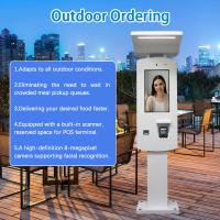 China 24 Inch Touch Screen Outdoor Waterproof IP55 Self Service Payment Kiosk with Nvidia GPU and Floor Standing Design for sale