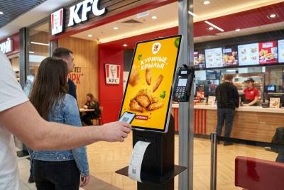 China 15.6inch to 27inch Touch Screen Self Service Kiosk with QR Code Scanner and Thermal Printer for sale