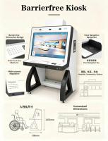 China ADA Compliant Wheelchair Accessible 21.5 Inch Touchscreen Self Service Kiosk Interactive Terminal for sale