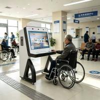 China ADA Compliant Wheelchair Accessible 21.5 Inch Touchscreen Self Service Kiosk Interactive Terminal for sale
