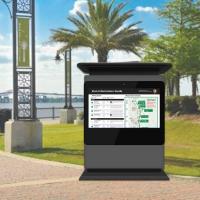 China 55 Inch Outdoor Digital Signage Touch Screen Kiosk Totem Windows Android High Brightness Waterproof Advertising Display for sale