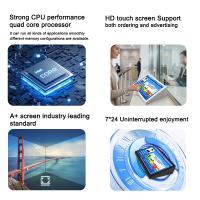 China 10.1 Inch Capacitive Touch Android All In One Customer Satisfaction Evaluation Terminal for Indoor Table Standing Service Rating Feedback for sale