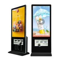 China 55 Inch Digital Signage Kiosk with Wireless Charging Station and Industrial A+ Grade LCD Panel for sale