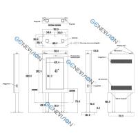 China 43 Inch 304 Stainless Steel IP65 Waterproof Outdoor Touch Digital Signage Kiosk Built-in WiFi Commercial Advertising Display Kiosk for sale