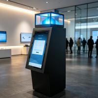 China All-in-One PC LCD Touch Screen 3D Hologram Transparent Showcase for Real Estate Marketing for sale