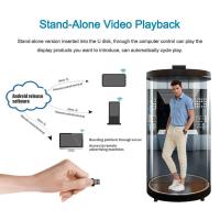 China 75 Inch 3D Holographic Transparent Showcase All In One Digital Human Display Android AI Touch Screen Kiosk For Commercial Exhibition Real Estate Retail Marketing for sale