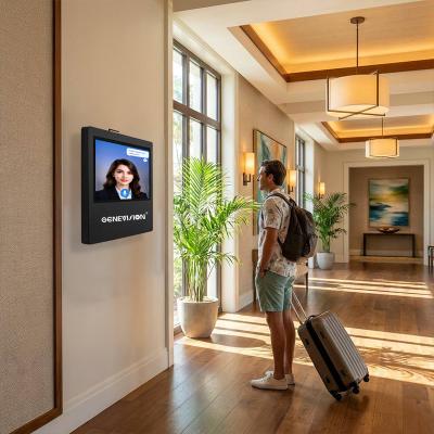 China 22 inch AI Avatar Digital Human Wall Mount Touch Screen with Camera Microphone for Meeting Room for sale