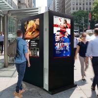 China 55 inch 4K Outdoor Digital Signage with 3000nits Brightness and IP65 Waterproof Rating for sale
