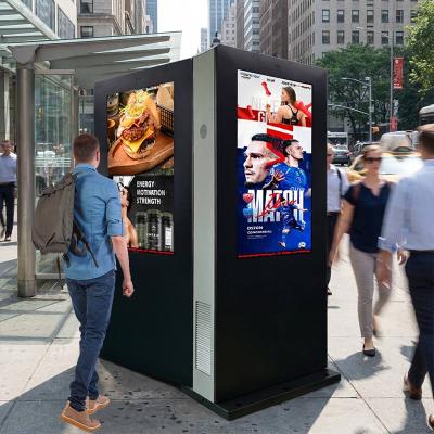 China 55 inch 4K Outdoor Digital Signage with 3000nits Brightness and IP65 Waterproof Rating for sale