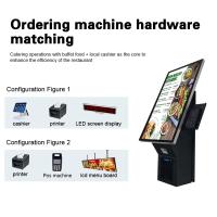 China 24 Inch PCAP Touch Screen Self Order Kiosk with Built-in Printer for Restaurants and Fast Food Stores for sale