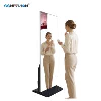China 43 Inch Capacitive Touch Mirror Kiosk with Thermal Imaging Camera for Athlete Physical Assessment for sale