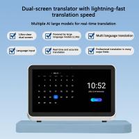China AI Dual-Screen Real Time Voice Translator Device Multi-Language Business Translation Display with Noise Reduction for sale
