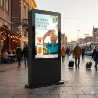 China 43,55,65inch outdoor waterproof android digital signage with 2000nit brightness for sale