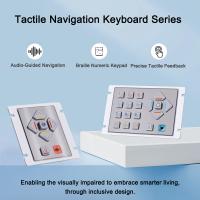 China 32-inch High-Brightness Self-Service Ordering Terminal with Braille-Embedded Tactile Keypad and ADA-Compliant Barrier-Free Design for sale