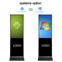 China 43 Inch Fully Black Infrared Touch Screen Digital Signage with Super Slim Design and Remote Control for Campus for sale