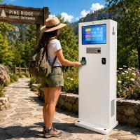 China 24 Inch 1500 Nits IP65 Waterproof Outdoor Self Service Kiosk with RFID and Keyboard for sale