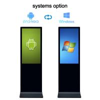 China 32 inch 65 inch Full Black 2K 4K Resolution Android PCAP Touch Screen Kiosk for sale