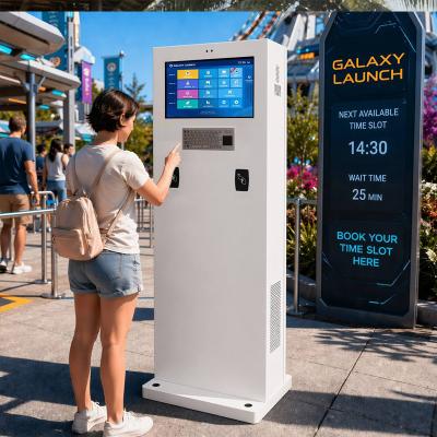 China 24 Inch IP65 Waterproof Outdoor Touch Screen Kiosk with 15000 Nits High Brightness and 316 Stainless Steel Housing for sale