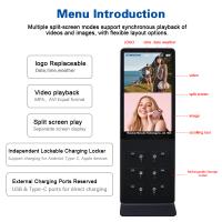 China 43 Inch HD Screen Digital Signage Kiosk with Lockable Charging Locker and Remote Advertising Management LCD Digital Display for sale