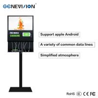 China Charging Kiosk Mobile Phone 21.5inch Advertising Screen Kiosk With Charging Wire Support Wifi for sale