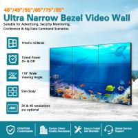 China 46-85 Inch LCD Video Wall with 0.88mm Narrow Bezel 4K Resolution and 700 Nits Brightness for sale