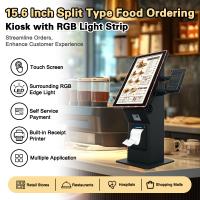 China 15.6 Inch Vertical HD Touch Screen Self Service Kiosk with Built-in 80mm Thermal Printer and Customizable Design for Fast Ordering and Payment for sale