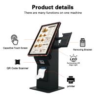 China 15.6 Inch Vertical HD Touch Screen Self Service Kiosk with Built-in 80mm Thermal Printer and Customizable Design for Fast Ordering and Payment for sale