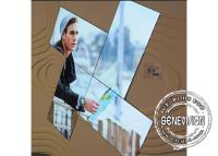 China Dissymmetry Seamless LED Video Wall 43-65 Inch Android Wifi Security LCD Monitor for sale