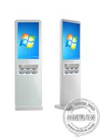 China PC Digitalfloor Standing Digital Signage Wireless Charging Station 32'' WIFI Touch Screen Kiosk for sale