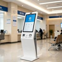 China 32 Inch Self Service Lottery Raffle Ticket Vending Kiosk POS Payment Terminal With QR Code Scanner And Built In Ticket Printer for sale