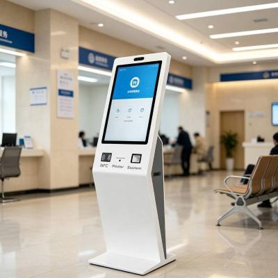 China 32 Inch Self Service Lottery Raffle Ticket Vending Kiosk POS Payment Terminal With QR Code Scanner And Built In Ticket Printer for sale