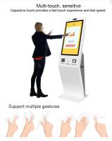 China 32 Inch Self Service Lottery Raffle Ticket Vending Kiosk POS Payment Terminal With QR Code Scanner And Built In Ticket Printer for sale
