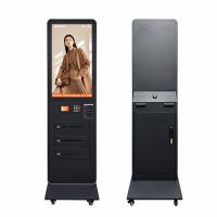 China 32 inch Cloud-Managed Digital Signage Kiosk with Smart Lockers and Fast Phone Charging for sale