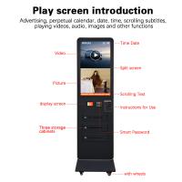 China 32 inch Cloud-Managed Digital Signage Kiosk with Smart Lockers and Fast Phone Charging for sale
