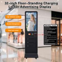 China 32 inch Cloud-Managed Digital Signage Kiosk with Smart Lockers and Fast Phone Charging for sale